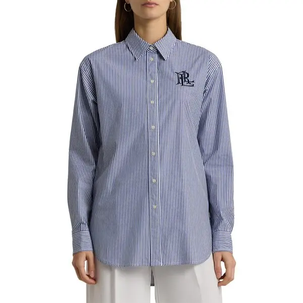 Ralph Lauren Relaxed Fit Striped Stretch Cotton Shirt