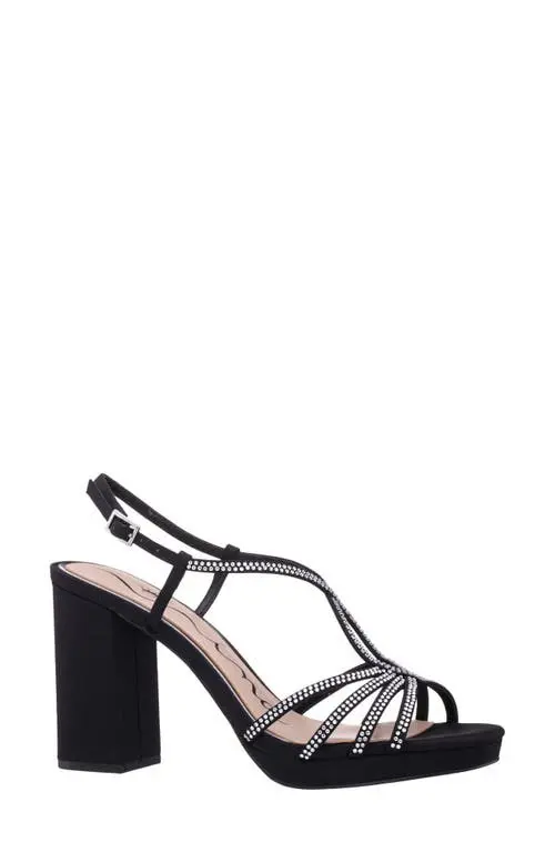 Nina Summer Slingback Platform Sandal - Black