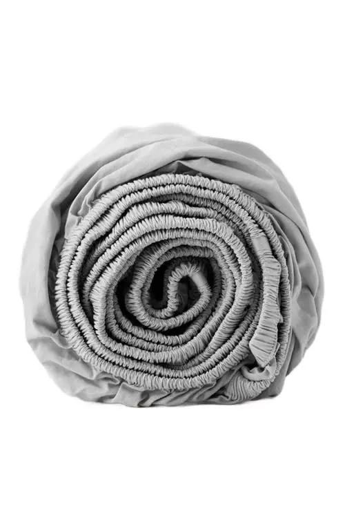PACT Organic Cool-air Percale Fitted Sheet - Lunar