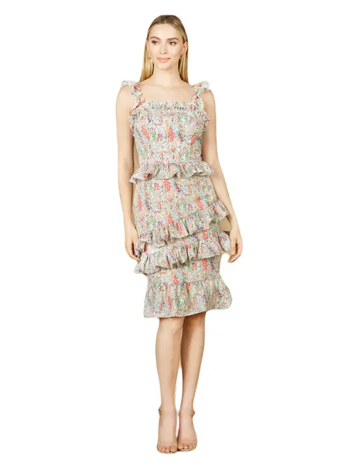 LARA NEW YORK Printed Midi Dress