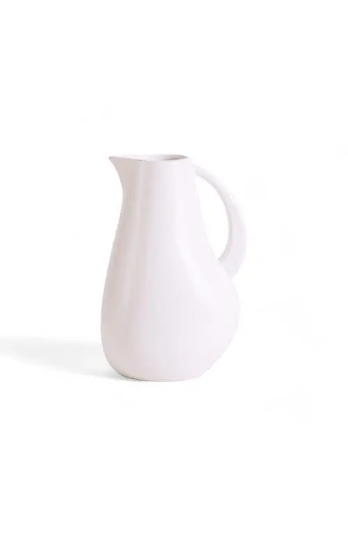 GHARYAN STONEWARE Pitcher Kuduo - White