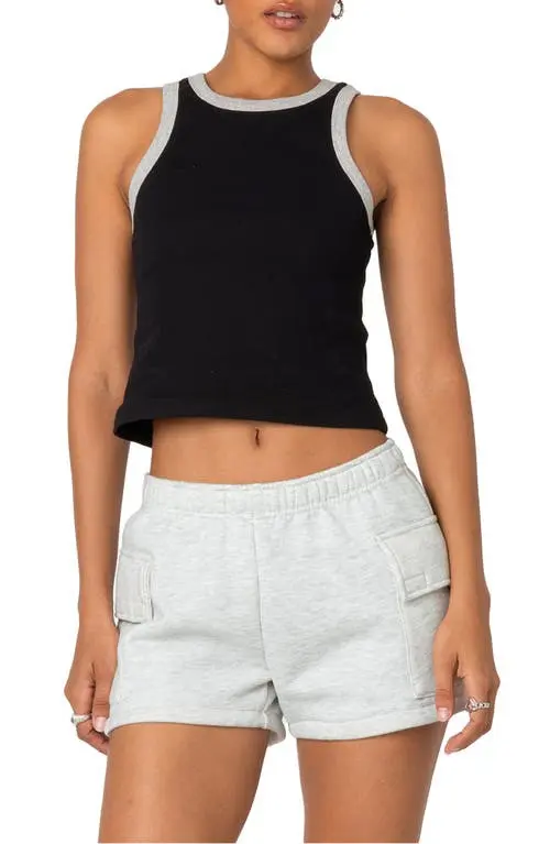 EDIKTED Contrast Trim Tank Top