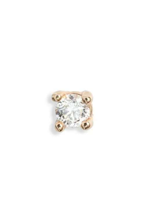 Anzie Classic Prong Single Diamond Stud Earring