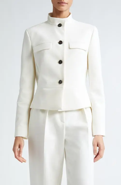 Max Mara Album Stretch Wool Crop Jacket