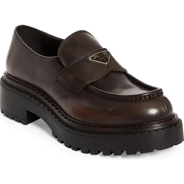 Prada Platform Loafer - Moro