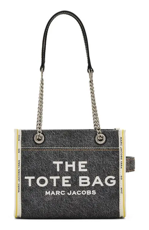 Marc Jacobs Small Denim Tote - Black Wash
