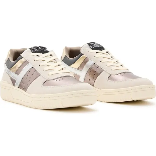 All Saints Vix Low-top Sneakers - White/ Metallic