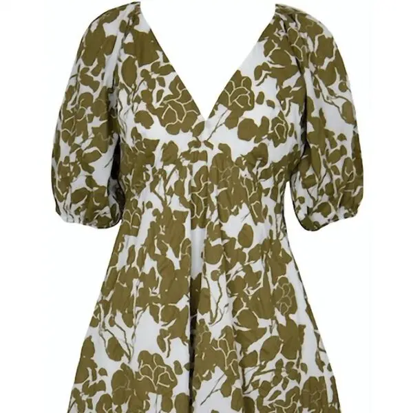 LUCY PARIS Azalea Mini Dress - Olive Green | Editorialist