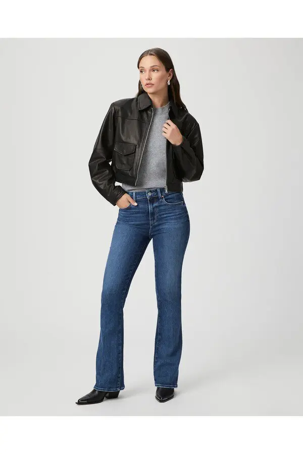Paige High-rise Laurel Canyon Bootcut Jeans - Denim
