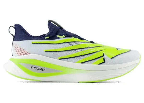 NEW BALANCE Fuelcell Sc Elite V3 Tcs New York City Marathon Sneakers - Thirty Watt/navy Blue/silver Metallic
