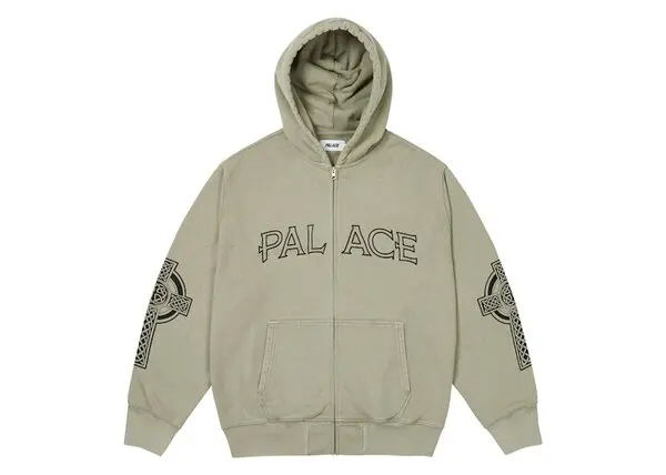 PALACE Celtic Zip Hood - Sage