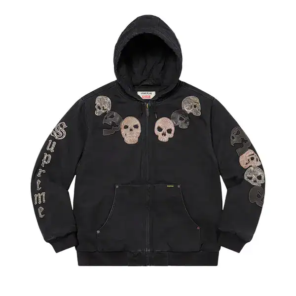 Supreme X The Great China Wall Hooded Work Jacket - Black
