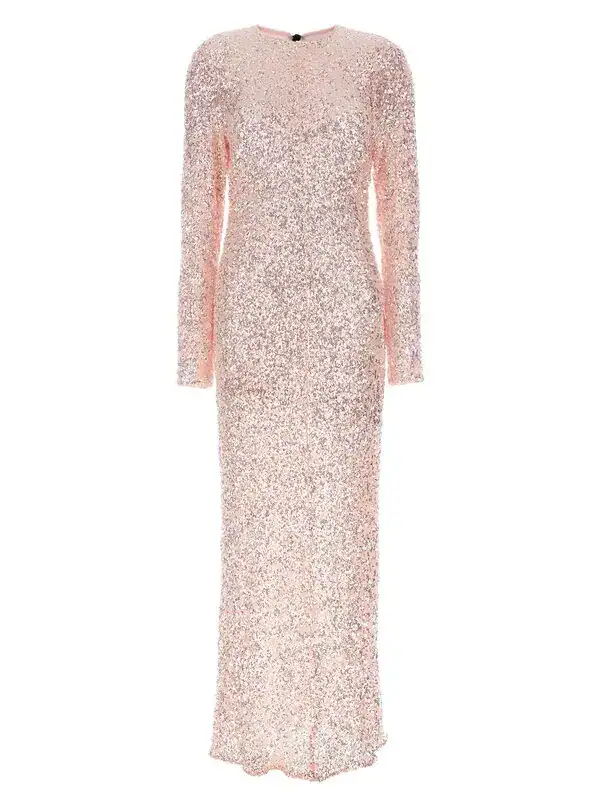 ganni glitter dress Ganni Light Sequins Midi Dress main image 0