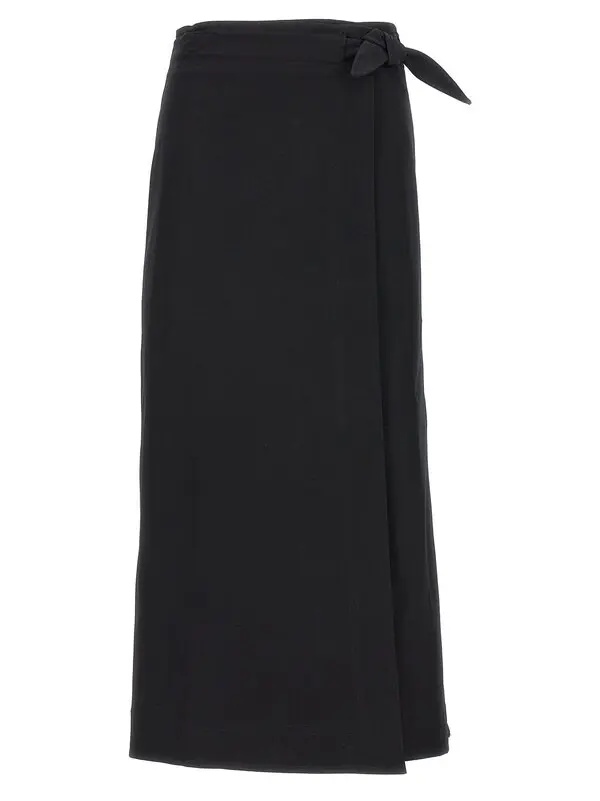 GANNI Herringbone Canvas Skirt