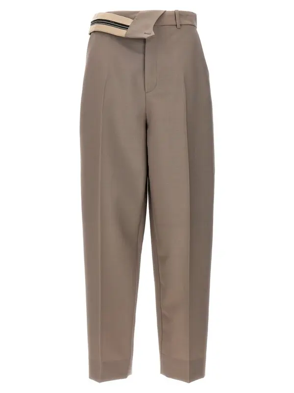 Fendi Carrot Fit Mohair Pants