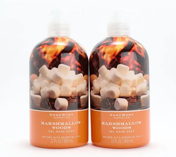 HOMEWORX BY SLATKIN + CO. S/2 Marshmallow Woods 22oz Soaps