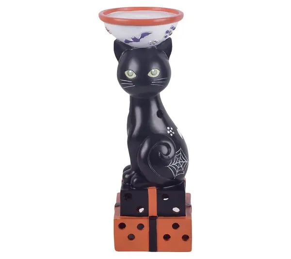 TEMP-TATIONS 12' Illuminated Fall Character Candle Holder