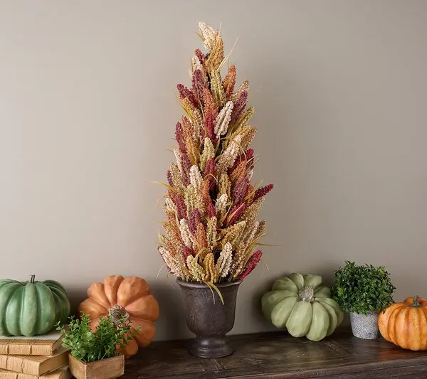VALERIE PARR HILL 35' Harvest Wheat Potted Topiary Valerie