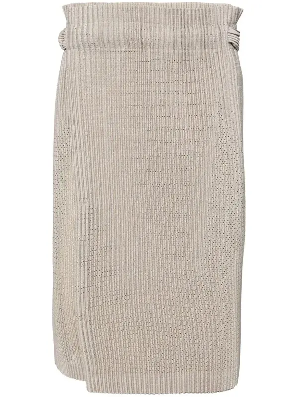 Issey Miyake Light Mesh Pleated Skirt