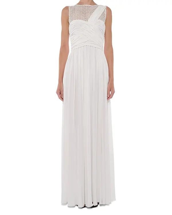 Giambattista Valli Lace Detail Dress In Ivory - 70% Off | Editorialist