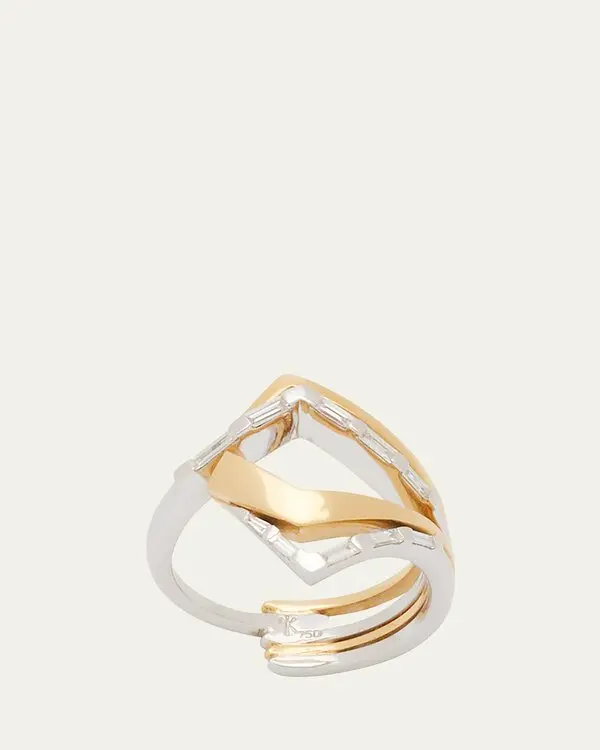 Nikos Koulis Energy Baguette Diamond -band Ring