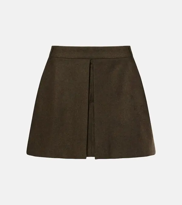 Ami Flannel Mini Skirt