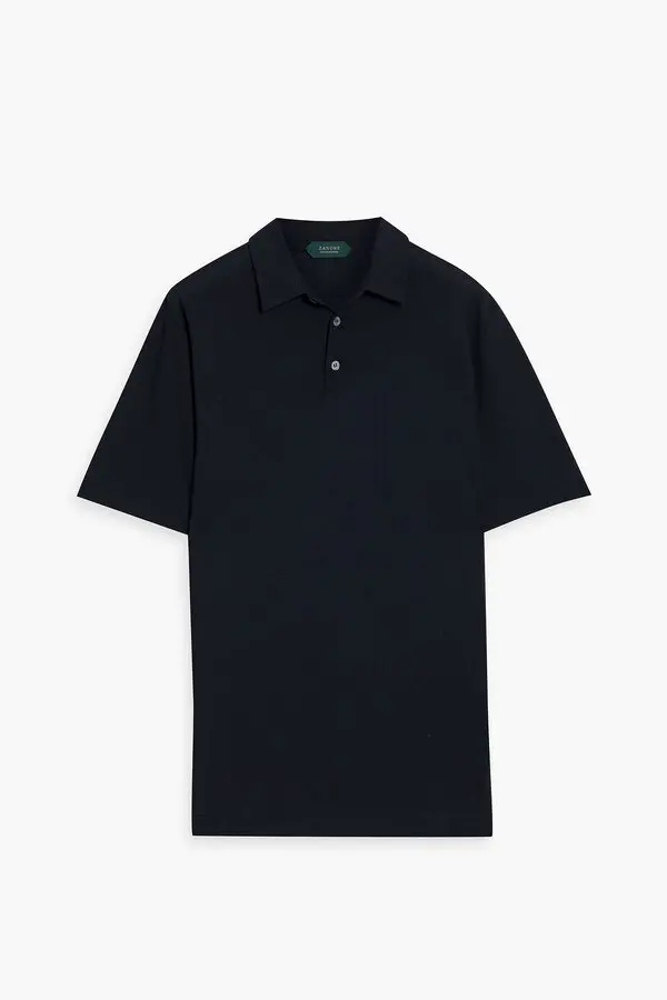 SLOWEAR Zanone Cottonjersey Polo Shirt - Midnight Blue