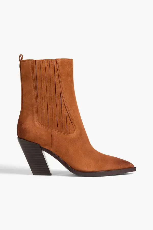 Sam Edelman Mandey Suede Ankle Boots - Camel