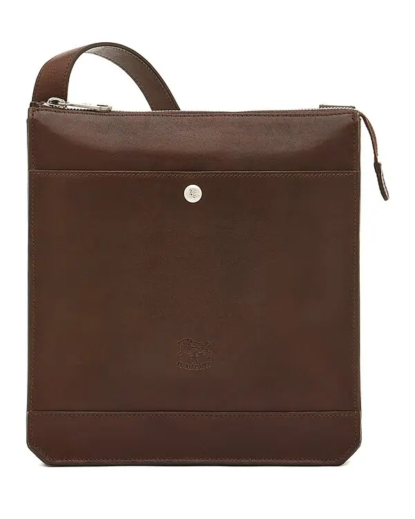 Il Bisonte Meleto Leather Crossbody Bag - Caffe