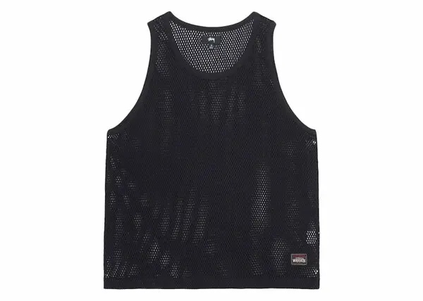 StÜssy Big Mesh Tank - Black