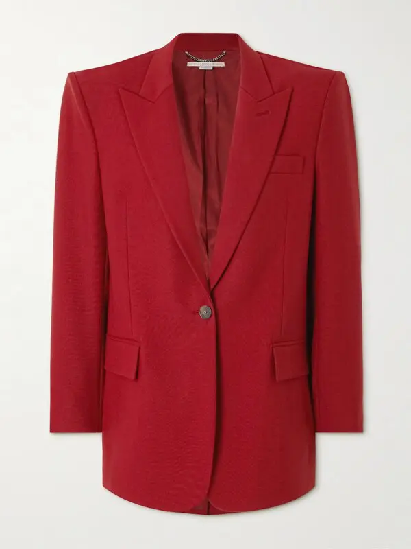 ジャケット Stella McCartney Red wool oversize blazer Buy Stella McCartney Oversized Wool Blazer - Red At 40% Off