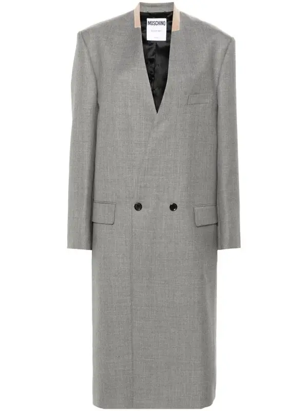 Moschino Virgin Wool Double-breasted Coat