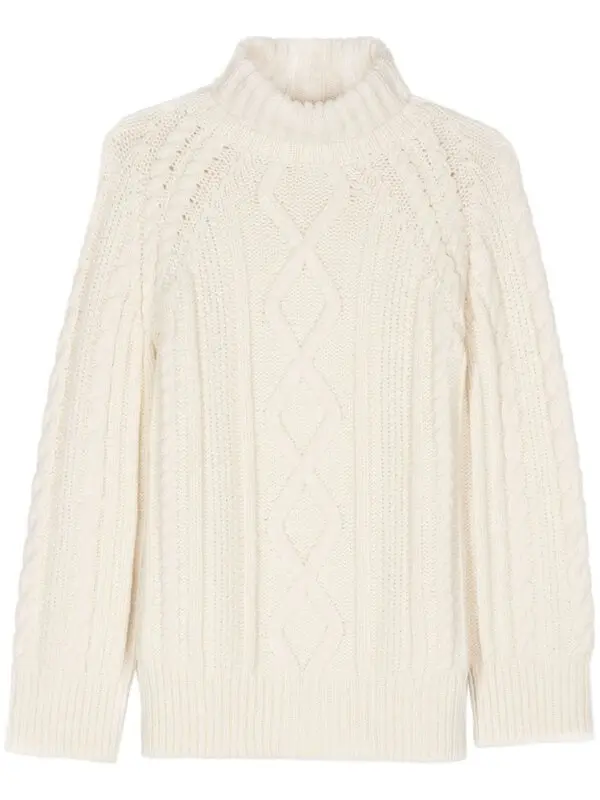 FORTE_FORTE Roll-neck Virgin-wool Jumper - Neutrals
