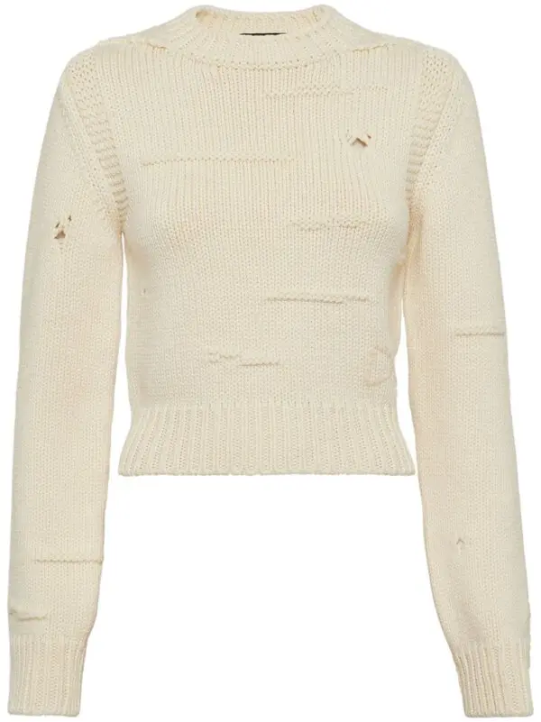 Dsquared2 Ripped-detailing Knitted Jumper