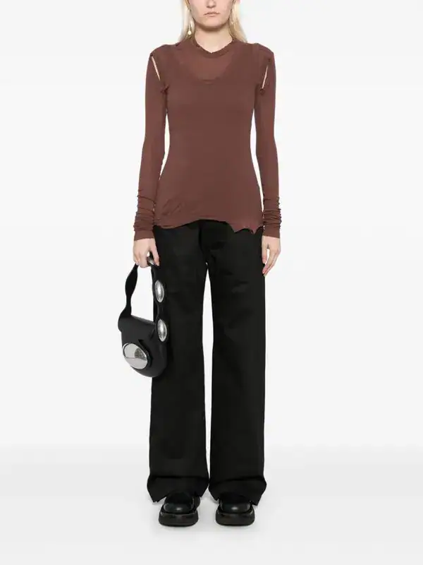 Buy Rick Owens Cropped Banana Top - Brown At 6% Off | Editorialist