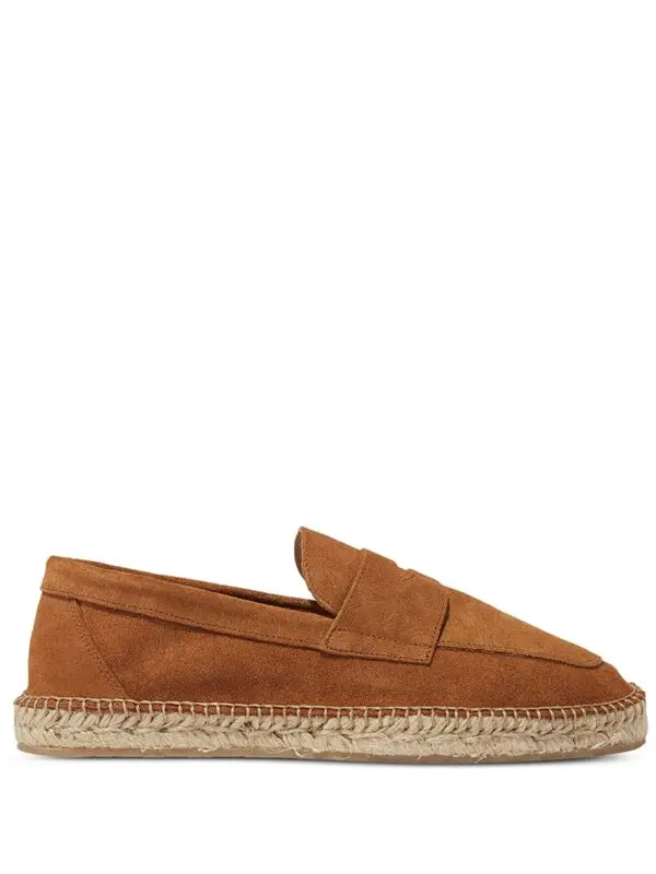 SCAROSSO Diego Suede Espadrilles - Brown