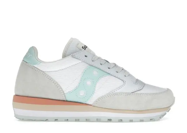 Saucony Jazz Triple Glitter Sneakers - White/light Blue