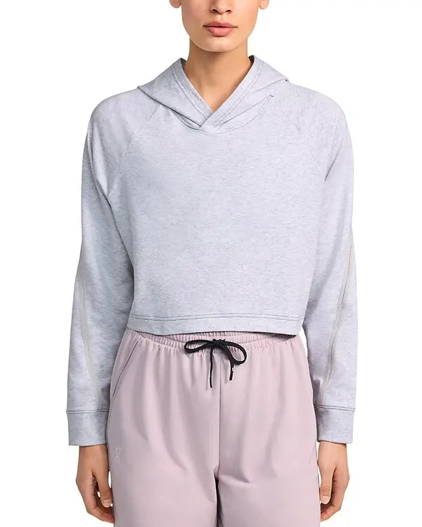 On Movement Cropped Hoodie - Crater