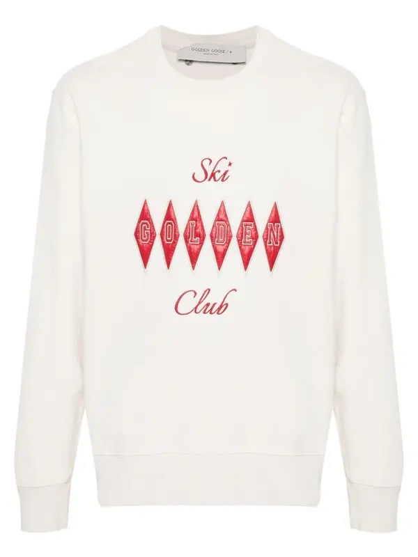 Golden Goose Ski Club Embroidered Sweatshirt