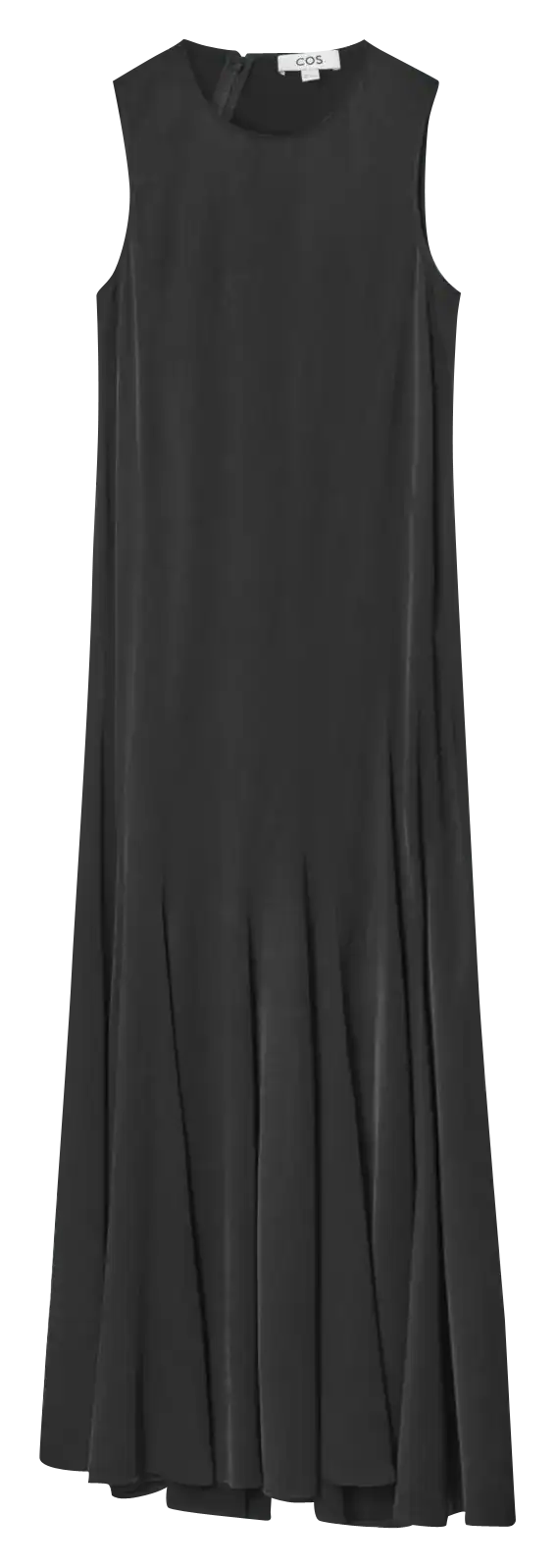 Cos Asymmetric Twist-Panel Midi Dress In Black - 70% Off | Editorialist