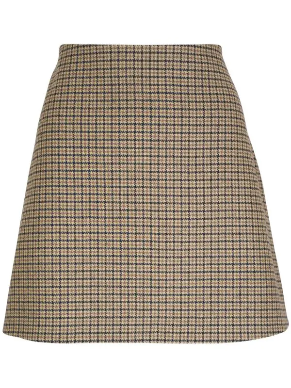 Moncler Check Mini Skirt - F22 - Multi