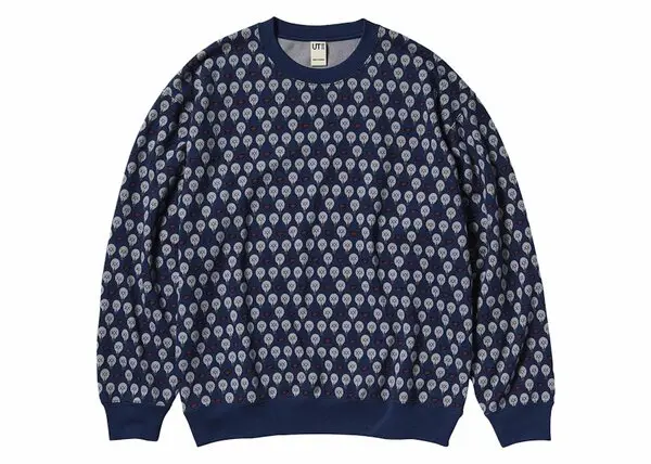 KAWS X Uniqlo Warhol Graphic 477201 Sweatshirt - Navy Blue