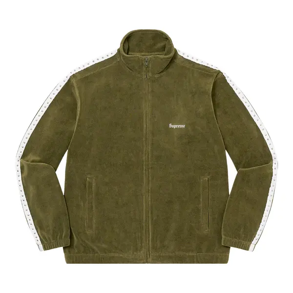 Supreme Studded Velour Track Jacket