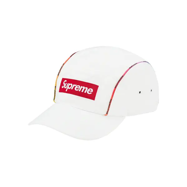 Supreme Gradient Piping Camp Cap - White