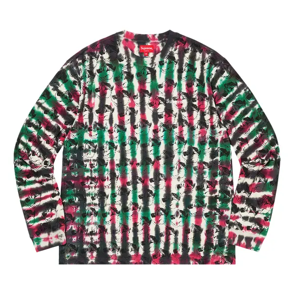 Supreme Dyed Bear Long-sleeve Tee - Black