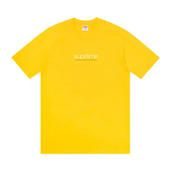 Supreme Five Boroughs Tee - Yellow