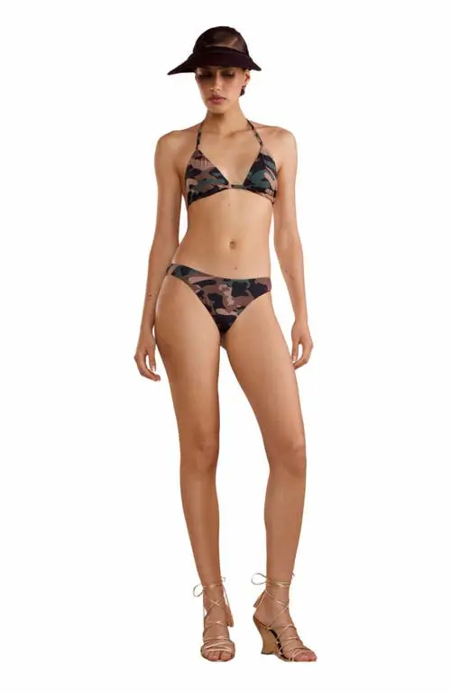 Cynthia Rowley Baia Bikini Top - Green Camo
