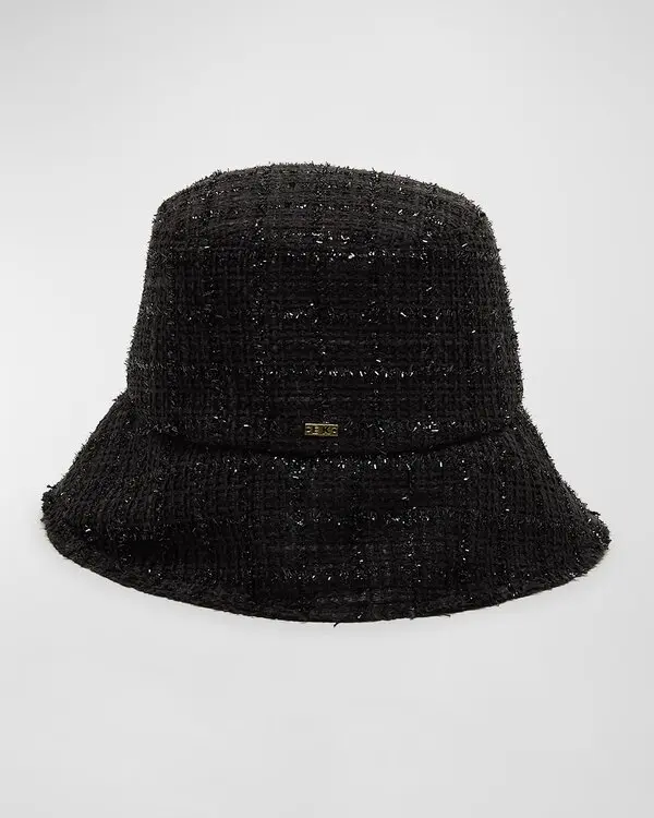 Eugenia Kim Yuki Tweed Bucket Hat - Black