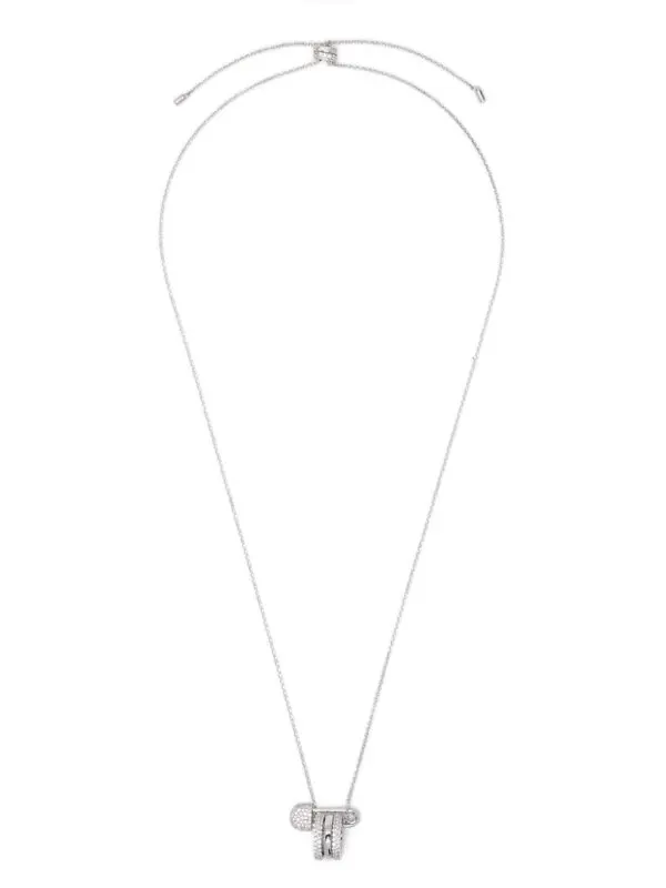 APM MONACO Safety Pin Necklace - Silver