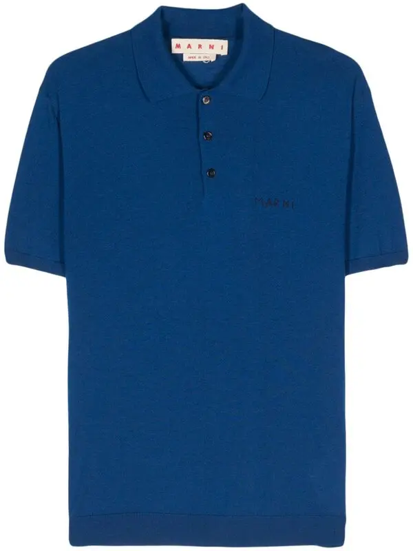 Marni Logo-embroidered Polo Shirt